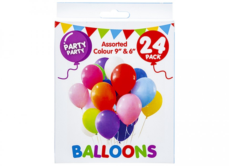 Item No. 324022 BALLOONS ASSORTED SIZES